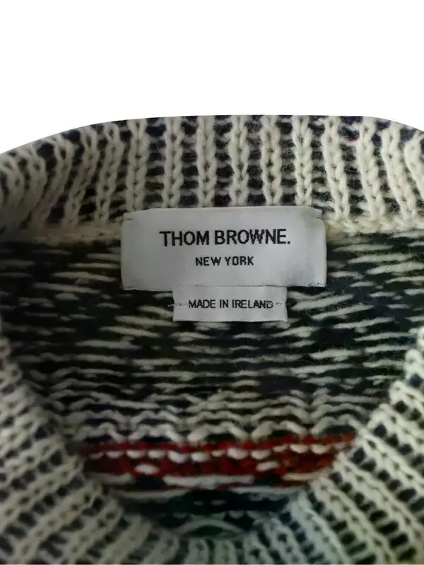 Thom Browne Fair Isle Crew-neck Sweater