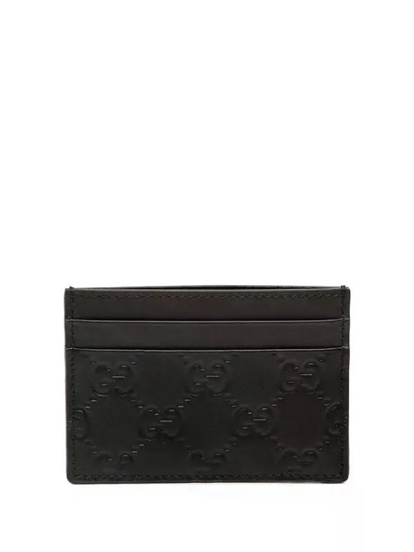 Gucci 2016-2025 Guccissima Card Holder - Black
