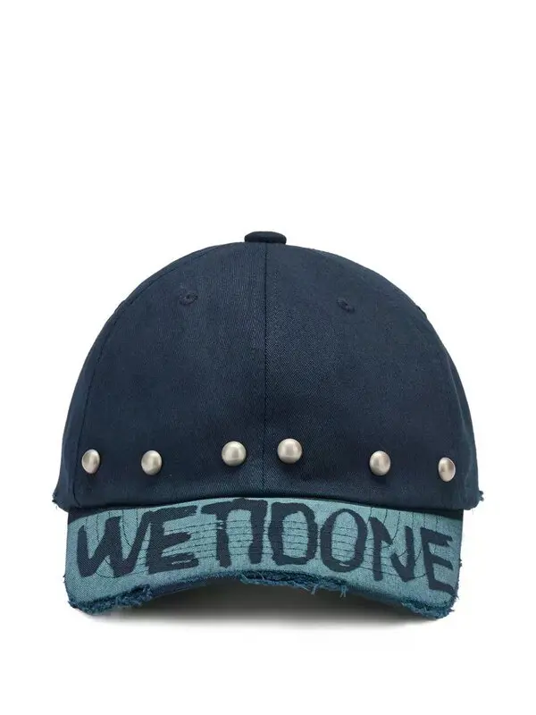 We11Done Studded Baseball Cap - Black