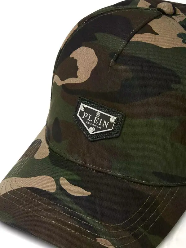 Philipp Plein Camouflage Baseball Cap