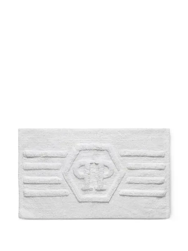 Philipp Plein Hexagon Bath Mat - White