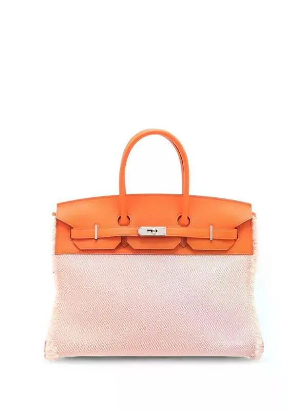 Hermès 2023 Toile H And Swift Fray Birkin 35 Handbag