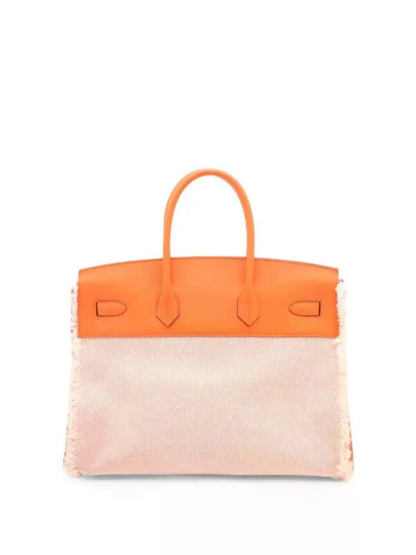 Hermès 2023 Toile H And Swift Fray Birkin 35 Handbag