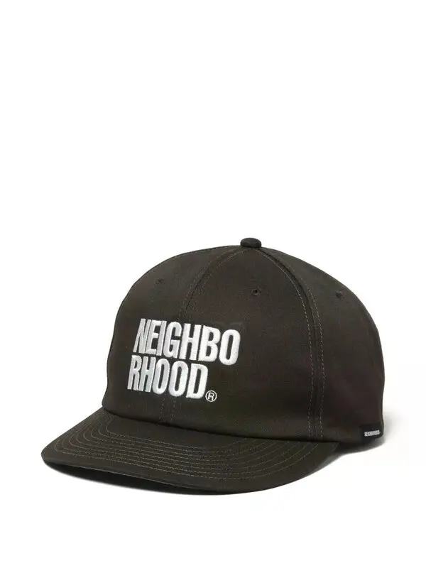 NEIGHBORHOOD Embroidered Cotton Cap - Brown