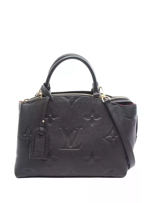 LOUIS VUITTON Monogram Empreinte Giant Palais Satchel 2021-2026 - Black
