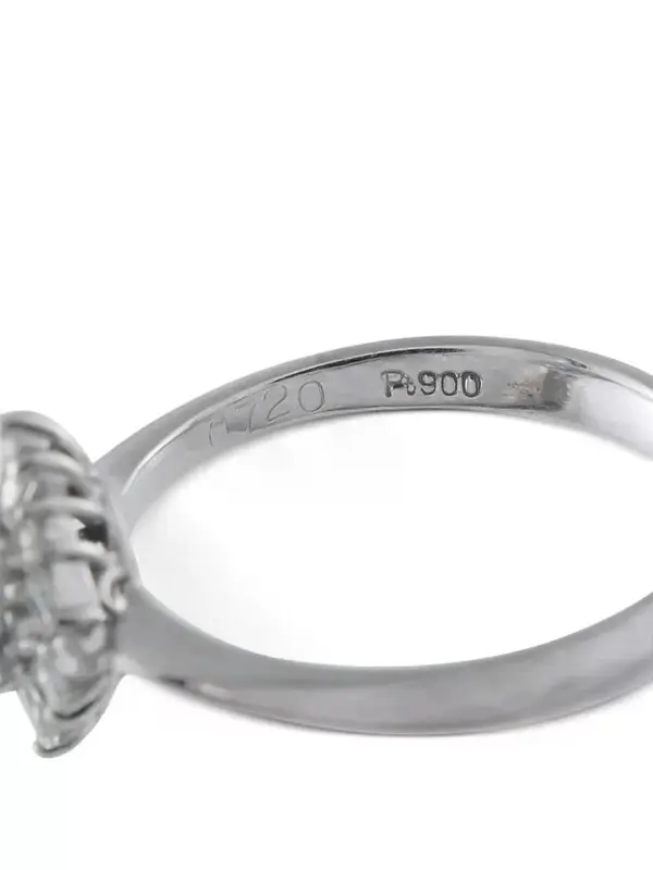 LB EXCLUSIVE Diamond And Sapphire Platinum Ring
