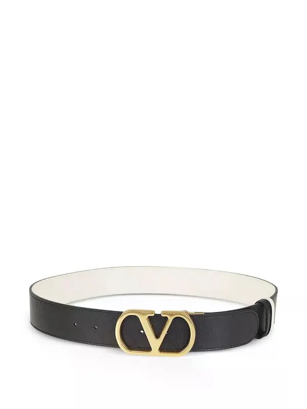 Valentino Garavani V-logo Leather Belt