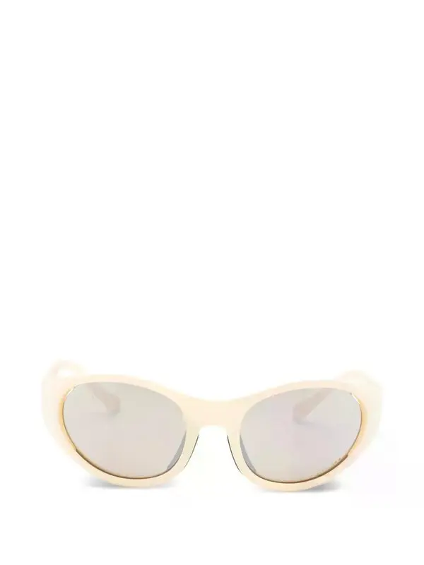 ALBA OPTICS Anvma Oval-frame Sunglasses - Neutrals