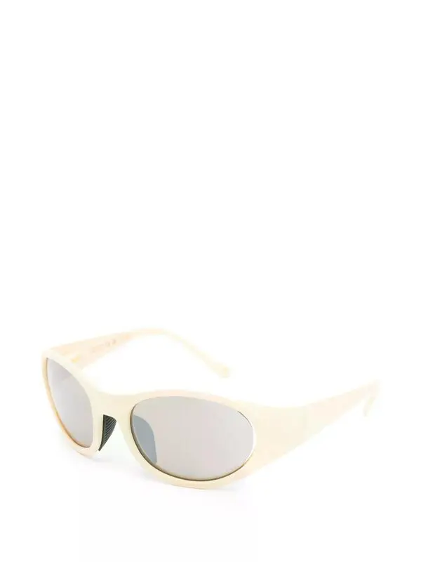 ALBA OPTICS Anvma Oval-frame Sunglasses - Neutrals