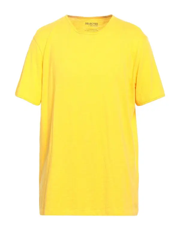 SELECTED T-shirt Size Organic Cotton, Recycled Cotton - Yellow