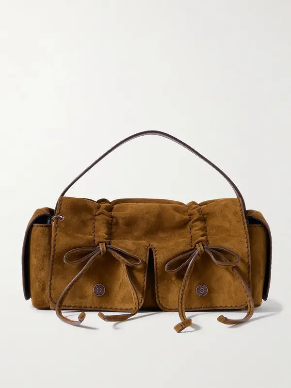 Acne Studios Suede Shoulder Bag - Brown