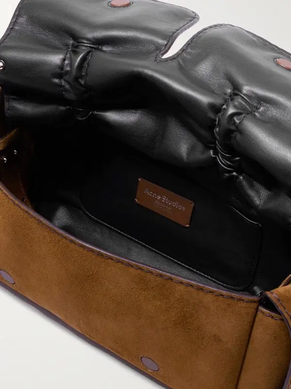 Acne Studios Suede Shoulder Bag - Brown
