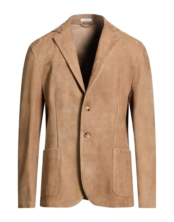 Boglioli Leather Single-breasted Blazer