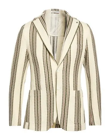 Tagliatore Midnight Cotton Striped Blazer - White