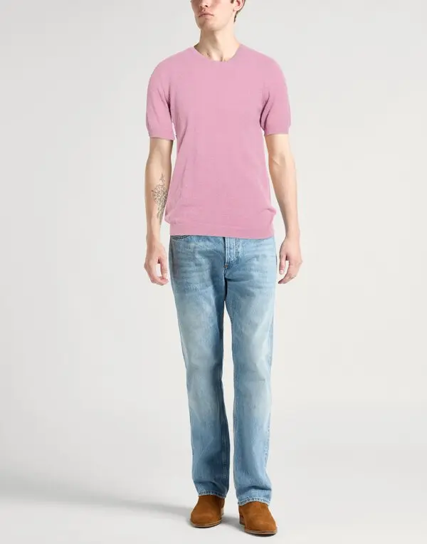 ROBERTO COLLINA Short Sleeve Crewneck Top - Pink