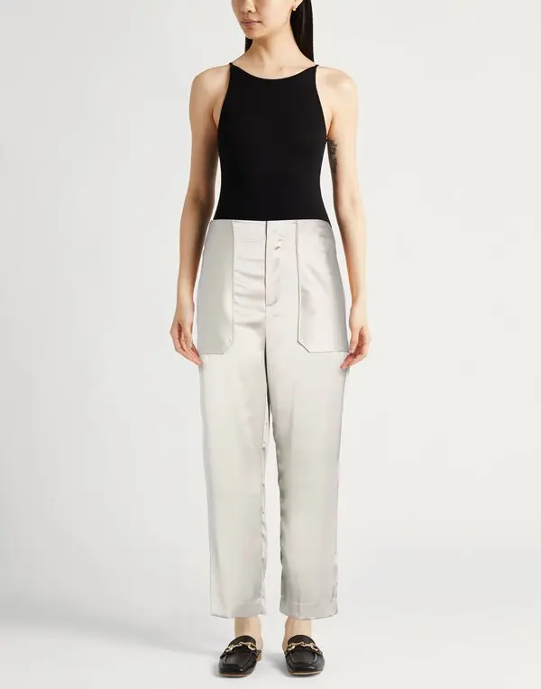 ROBERTO COLLINA Satin Straight-leg Pants
