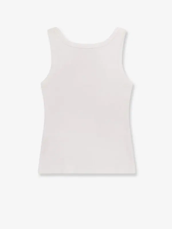 Tory Burch Ribbed Cotton Tank Top