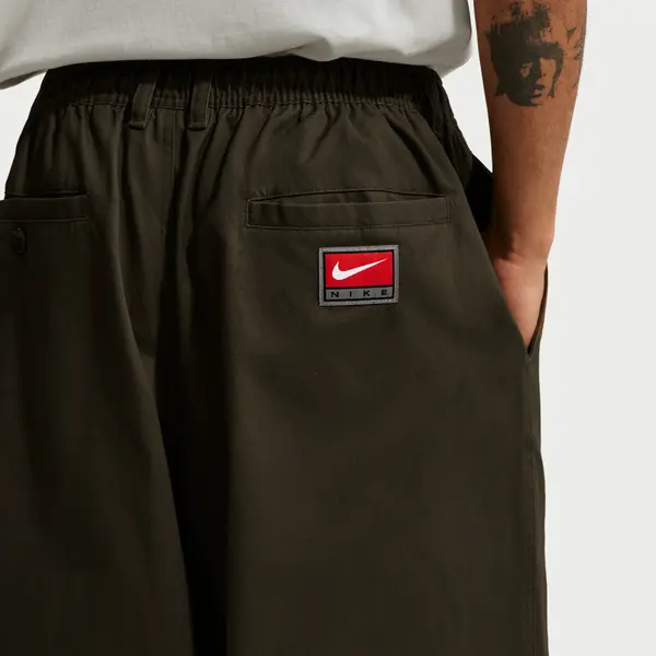 Nike Life Wide-leg Cotton Twill Pants