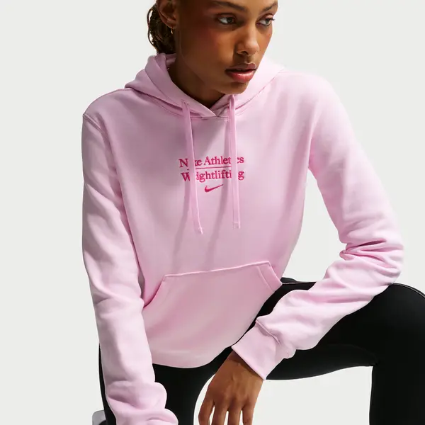 Nike Weightlifting Pullover Hoodie - Pink