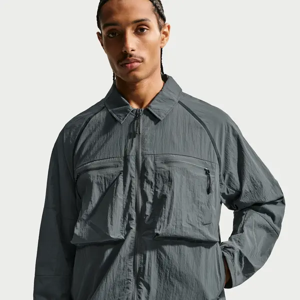 Nike Tech Long-sleeve Utility Shirt - Grey
