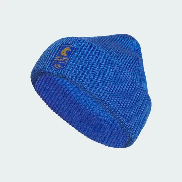 Adidas Premium Fold Beanie - Blue / Metallic Gold / Yellow