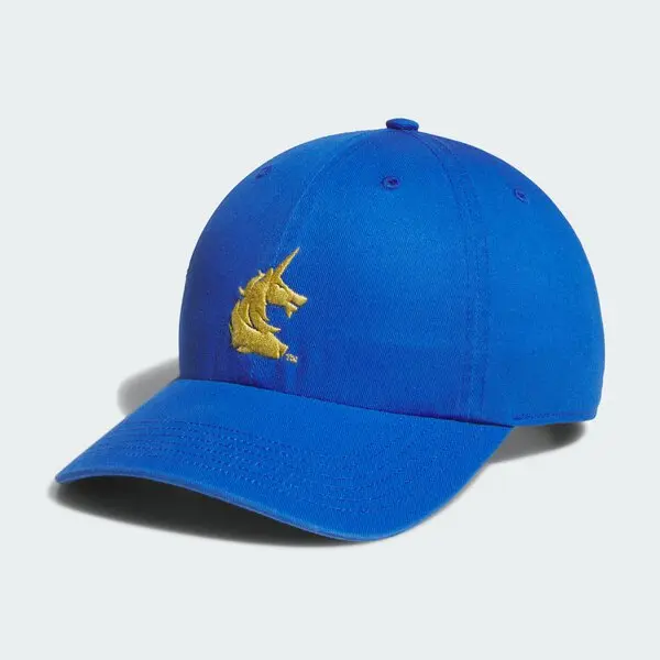 Adidas Boston Marathon 2026 Strapback Hat - Blue / Metallic Gold