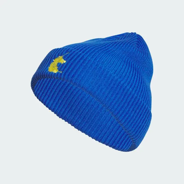 Adidas Boston Marathon 2026 Standard Fold 2.0 Beanie - Blue / Yellow