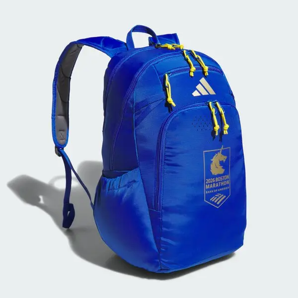 Adidas Boston Marathon 2026 Defender 5 Backpack - Blue / Metallic Gold