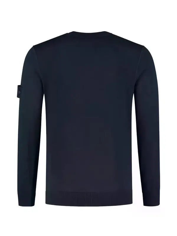 Stone Island Logo-patch Crew-neck Sweater