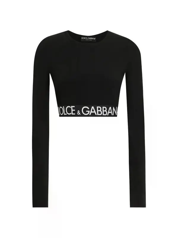 Dolce & Gabbana Long-sleeve Crop Top