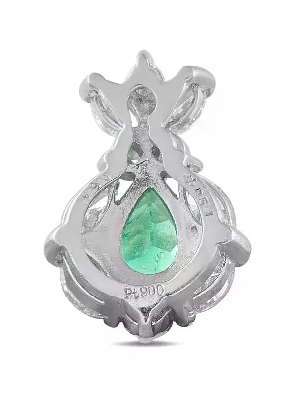 LB EXCLUSIVE Diamond And Emerald Pendant