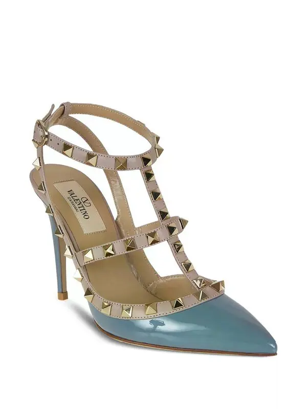 Valentino Garavani Rockstud Caged Stiletto Pumps - Blue