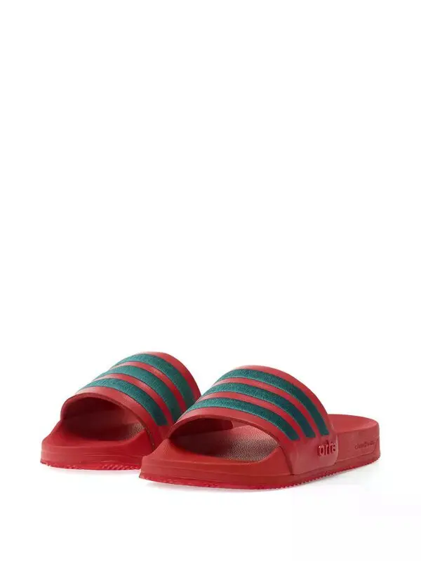 Adidas X Arte Antwerp Striped Adilette Slides