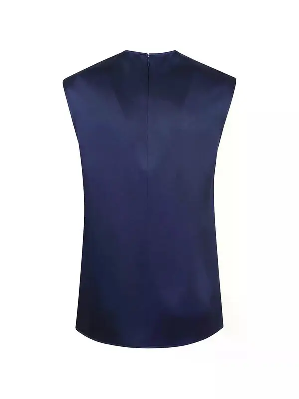 Stella McCartney Satin Sleeveless Top - Blue