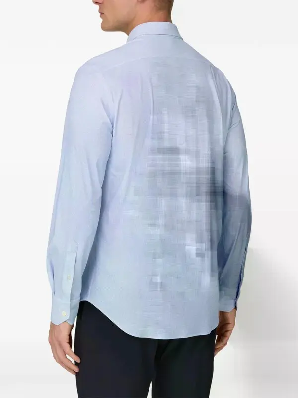 Boggi Milano Slim Fit Stretch Nylon Shirt