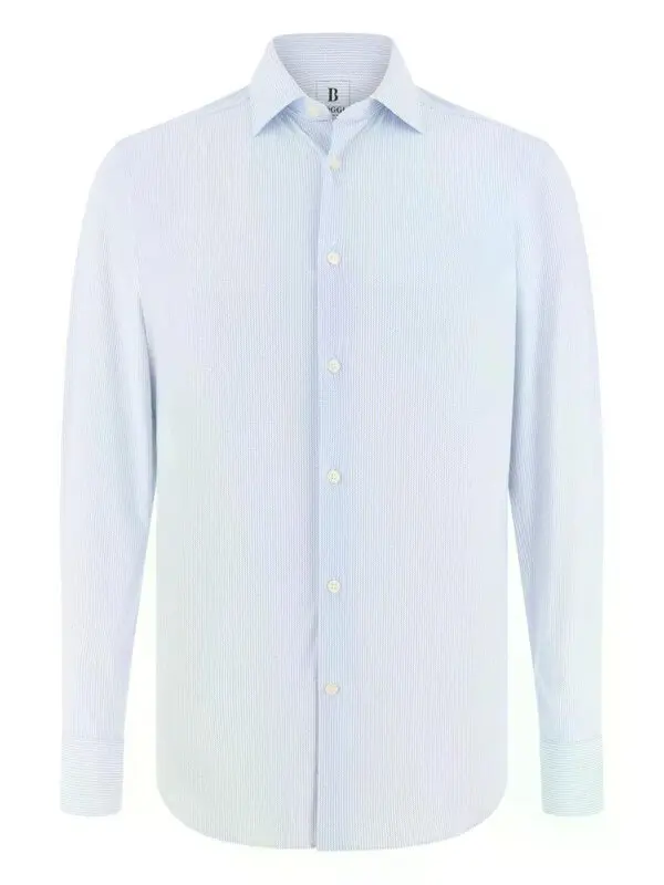 Boggi Milano Tokyo Collar Slim Fit Shirt - Blue