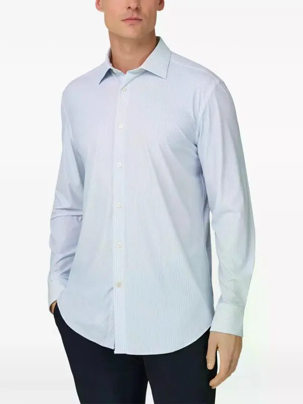 Boggi Milano Tokyo Collar Slim Fit Shirt - Blue
