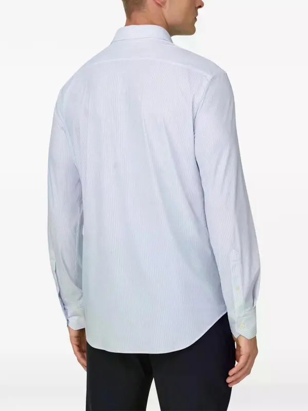 Boggi Milano Tokyo Collar Slim Fit Shirt - Blue
