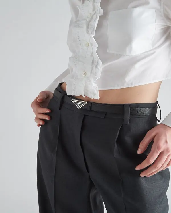 Prada Saffiano Leather Belt