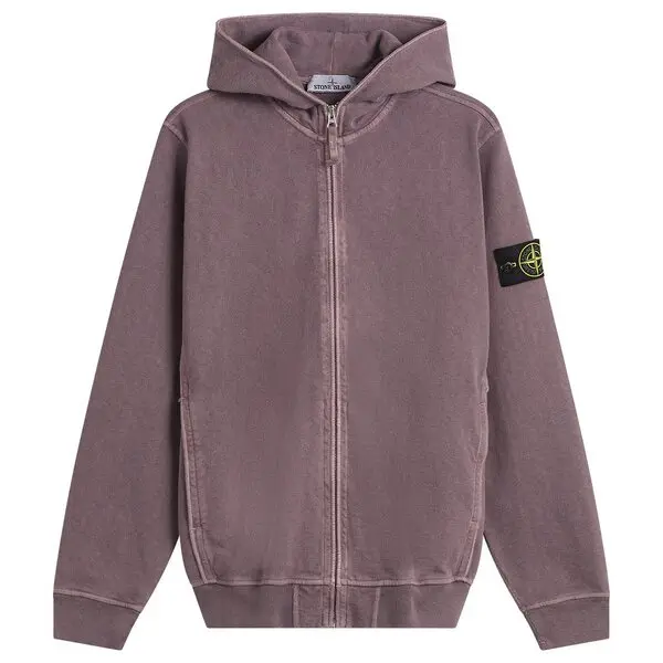 Stone Island Cotton Zip-up Hoodie