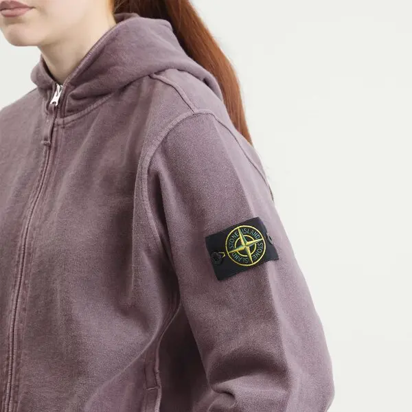 Stone Island Cotton Zip-up Hoodie