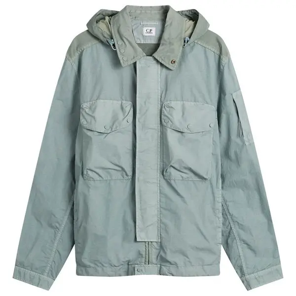 C.P. COMPANY Flatt Nylon Mixed Goggle Overshirt