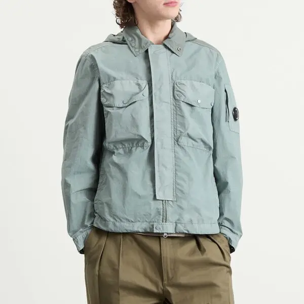 C.P. COMPANY Flatt Nylon Mixed Goggle Overshirt
