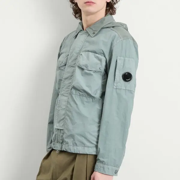 C.P. COMPANY Flatt Nylon Mixed Goggle Overshirt