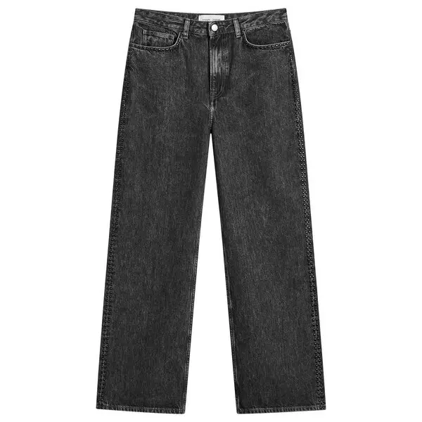 SAMSØE SAMSØE Sashelly Studded Wide Leg Jeans