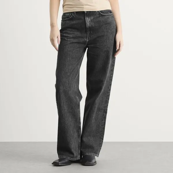 SAMSØE SAMSØE Sashelly Studded Wide Leg Jeans