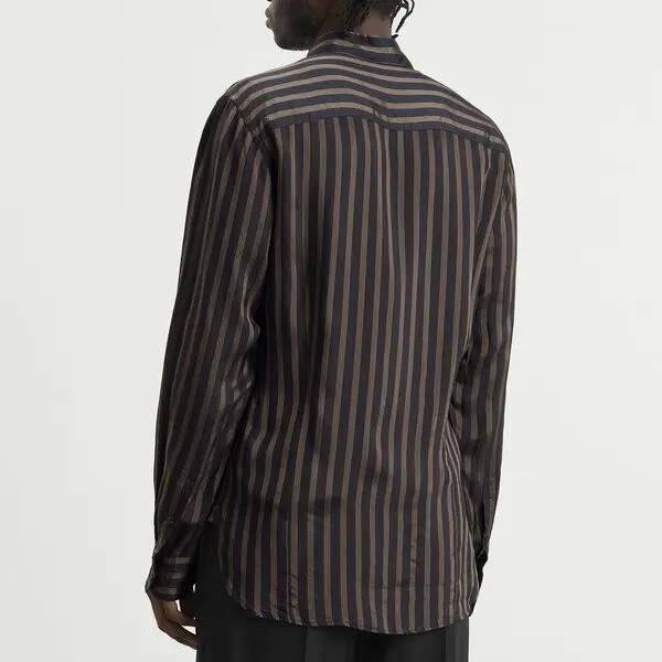 Dries Van Noten Stripe Cupro Shirt