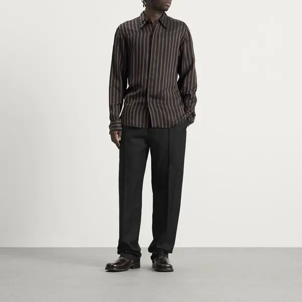 Dries Van Noten Stripe Cupro Shirt
