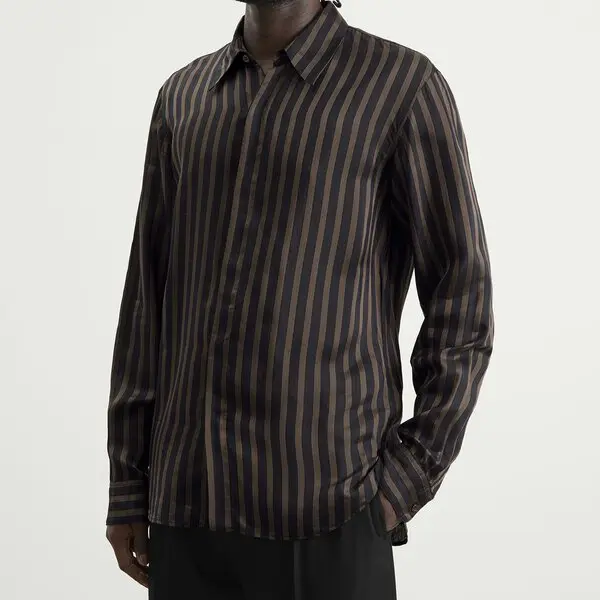 Dries Van Noten Stripe Cupro Shirt