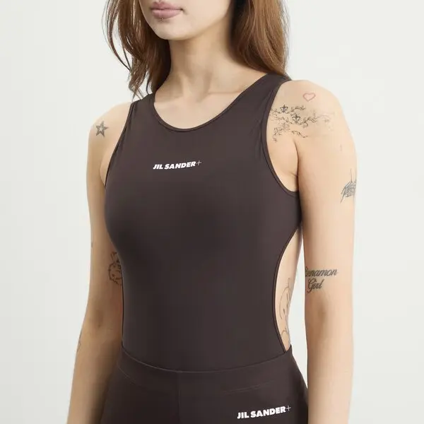JIL SANDER Logo Activewear Bodysuit